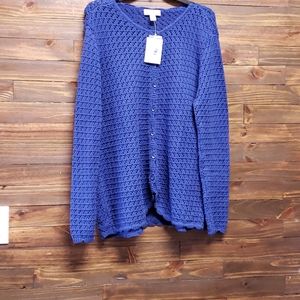 Appleseed's | Sweaters | Appleseeds Crochet Cardigan Sweater Size 2x ...